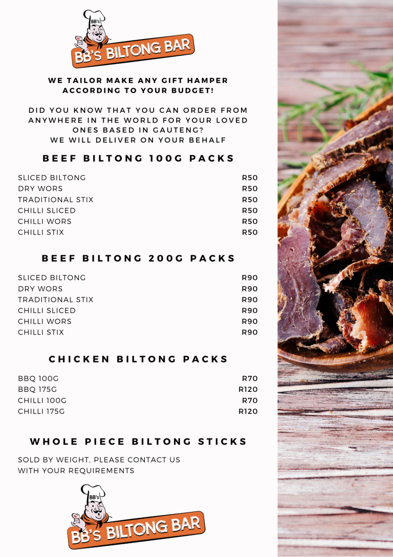 Products – BB's Biltong Bar